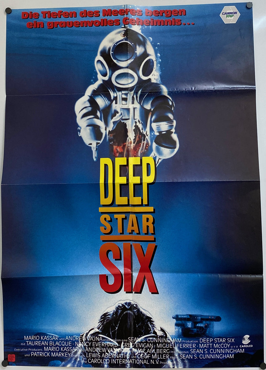 DeepStar Six | 1989 | German | Vintage Movie Poster | Vintoz.com